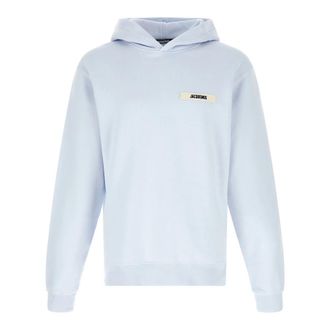 Jacquemus Le Hoodie Gros Grain Baumwoll-Sweatshirt - - Sweatshirts & Hoodies - Herren - Blau - M