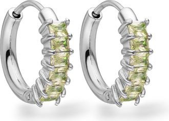 Purelei Green Love Ohrringe mit Zirkonia Steinen