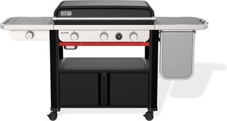 Weber Plancha Weber &agrave; Gaz Slate GPSB 76 cm Plaque Premium Avec Br&ucirc;leur Lat&eacute;ral Noir Cod. 1500247