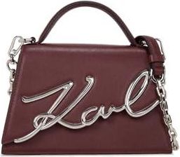 Karl Lagerfeld LAGERFELD Petit sac bandouli&egrave;re K/Signature Bordeaux