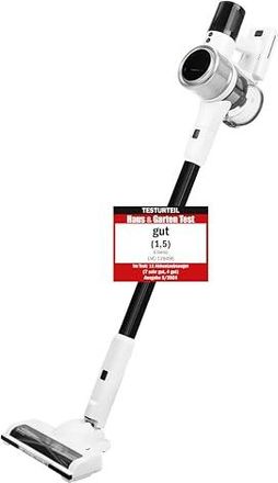 Emerio UVC-129496, Akku Staubsauger Kabellos 3-in-1 mit 3 Saugstufen, extrem Starke Saugkraft mit 24.000 Pa, HEPA H11 Filter, ohne Beutel, Zyklon, LED, langl