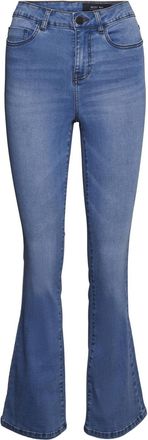 Noisy May Noisy may Damen Nmsallie Hw Flare Vi162lb Noos Jeans, Light Blue Denim, 27W 32L EU