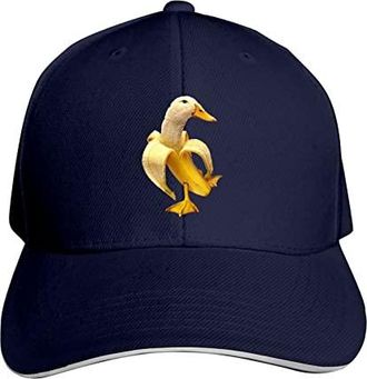 Hdadwy Banana Duck Unisexe Casquette de Baseball Réglable Sport Sandwich Cap Trucker Chapeaux Classique Hip Hop Peaked Chapeau pour Hommes Femmes