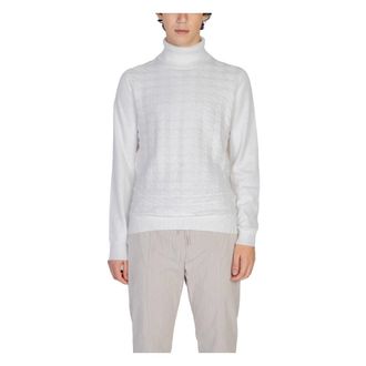 Antony Morato Homme, Pulls, Blanc, Taille: 2XL Jacquard 3D Coton Laine Fil