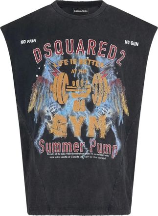 Dsquared2 Homme, Tops, Noir, Taille: XL 814 T-Shirt