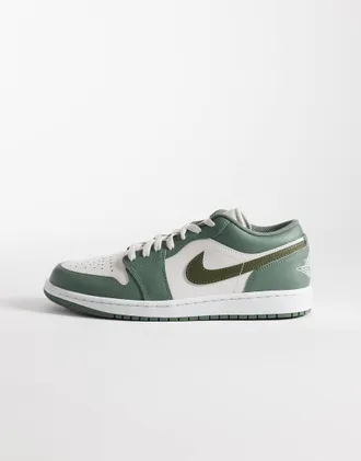 Nike Jordan Nike - Air Jordan 1 - Baskets basses - Vert et blanc