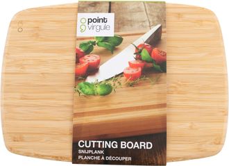 Point-Virgule Schneidebrett, Schneidebrett aus Holz, K&uuml;chenzubeh&ouml;r zum Schneiden von Brot, Fleisch, Obst und Gem&uuml;se, 28x20x0,8cm