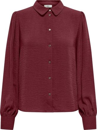 Jacqueline de Yong JdY Damen Jdydivya Life L/S Shirt WVN Dia, Cabernet, M EU