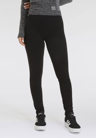 Heatkeeper Thermoleggings HEATKEEPER, Damen, Gr. XL/XXL, N-Gr, schwarz, Obermaterial: 90% Polyester, 10% Elasthan, unifarben, Hosen, Comfort-Leggings, w&auml;rmend, F