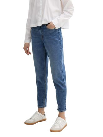 Tom Tailor Damen Mom Fit Jeans, 10113 - Clean Mid Stone Blue Denim, 32
