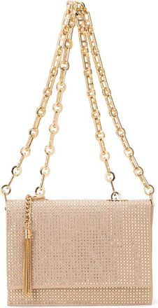 Oltre Femme, Sacs, Beige, Taille: ONE Size Sac bandouli&egrave;re orn&eacute; de cristaux