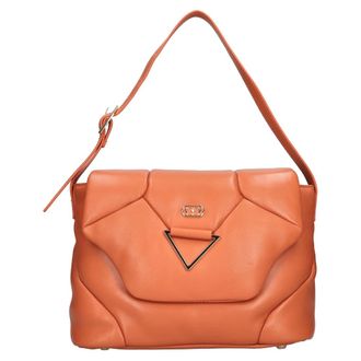 La Carrie Lea Quilted Leather Bag - - Bags - Damen - Orange - ONE SIZE