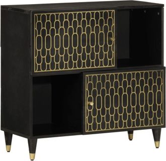 vidaXL Beistellschrank 80x33x75 cm Massivholz Mango Vidaxl