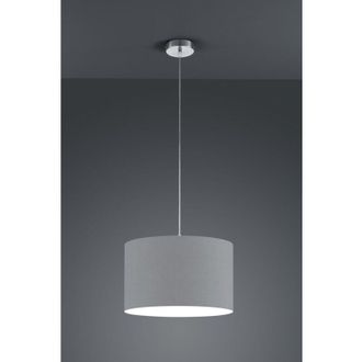 Trio Suspension 1x e27 max 60w tissu gris nickel mat hotel 50216120 50216120 50216120