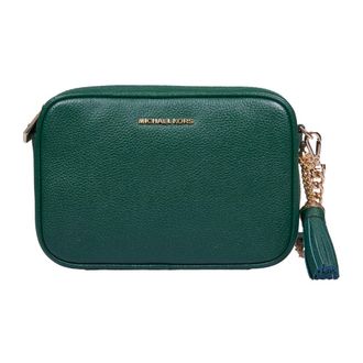Michael Kors Femme, Sacs, Vert, Taille: ONE Size Sac &agrave; bandouli&egrave;re en cuir textur&eacute; vert