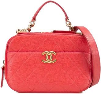 Chanel Pre-owned Vintage Satchel - Femme - Pre-owned - Rouge - Taille: ONE Size