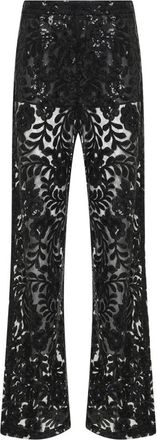 Golden Goose Femme, Pantalons, Bleu, Taille: 40 FR Onia Tulle Pantalons With Sequins