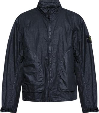 Stone Island Homme, Vestes, Bleu, Taille: S Veste Nylon Panama-Tc