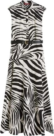 Max Mara Femme, Robes, Multicolore, Taille: 40 FR Longue Robe Chemise Sans Manches