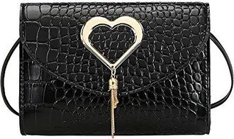 Generic Sac &agrave; main &agrave; bandouli&egrave;re pour femme - Sac &agrave; bandouli&egrave;re tendance - Petit sac &agrave; bandouli&egrave;re pour femme, Noir, Taille unique