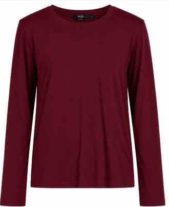 Seventy Pull &agrave; manches longues et col rond - Femme - Tops - Rouge - Taille: 38 FR