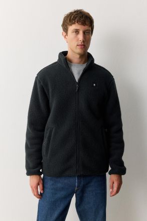 recolution Recolution Herren vegan Fleecejacke Spindle Schwarz