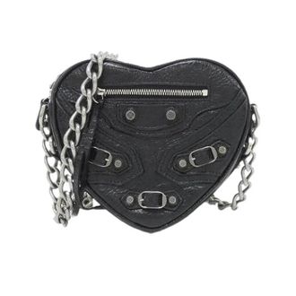 Balenciaga Pre-owned Le Cagole Heart Mini Schultertasche aus Lammleder - - Pre-owned - Damen - Schwarzk - ONE SIZE