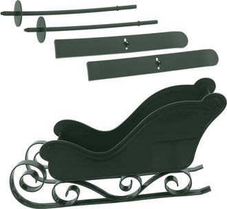 Valiclud Weihnachtsschlitten-Dekoration Aus Kunststoff Weihnachtsschlitten-anhänger Und Skibrett-Modell Miniatur-Schlitten-deko Für Tischdeko Und Weihnachtsfei