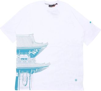 Dolly Noire Tokyo Herren Kimono T-Shirt Wei&szlig; - - Tops - Herren - Wei&szlig; - XL