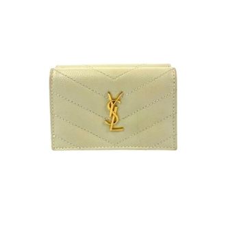 Saint Laurent Portefeuille Pre-owned - Femme - Pre-owned - Blanc - Taille: ONE Size