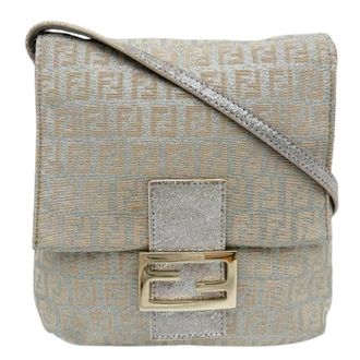 Fendi Pre-owned Zucchino Pochette Umh&auml;ngetasche - - Pre-owned - Damen - Grau - ONE SIZE