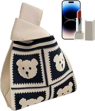 Generic Sac fourre-tout pour le travail - Sac pour ordinateur portable de grande capacit&eacute; - Sac &agrave; bandouli&egrave;re l&eacute;ger pour femme, motif ours pour &eacute;tudiants, ord