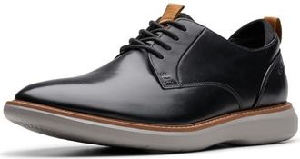 Clarks Homme Brantin Plain, Cuir Noir, 46 EU