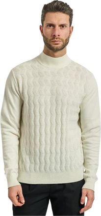 Yes-Zee YES Zee, Homme, Pulls, Blanc, Taille: XL Turtleneck