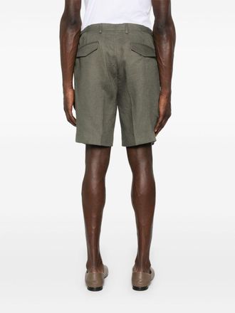 Michael Coal Mens Shorts Jessie Linen Green