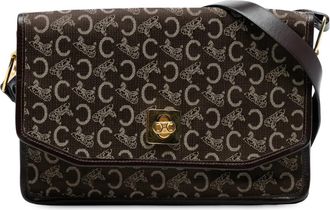 Celine Hobo Bags - C Carriage Canvas Shoulder Bag - Gr. unisize - in Braun - f&uuml;r Damen