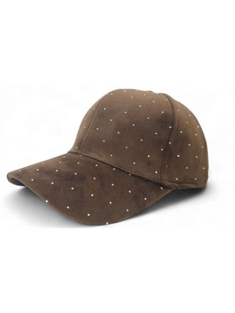 styleBREAKER Cap Samt Baseball Cap mit Strass