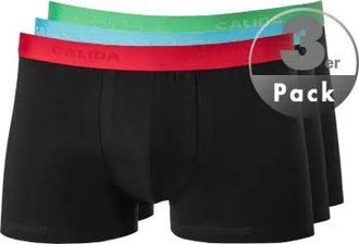 CALIDA Herren Trunks schwarz Baumwolle unifarben