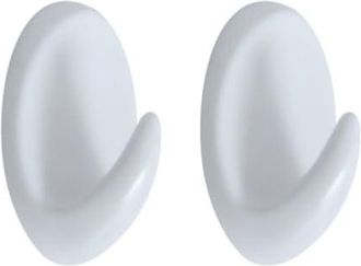 Spirella Kollektion 0, Haken Oval 55 x 33 mm, ABS, Wei&szlig;