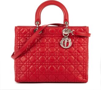 Dior Crossbody Bags - Lady Dior Large - Gr. unisize - in Rot - f&uuml;r Damen