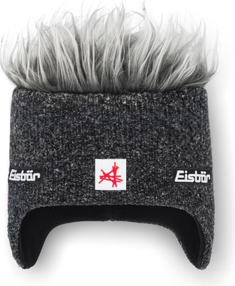 Eisb&auml;r M&uuml;tze mit Haaren Herren & Damen Cocker Ski Austria grau-wei&szlig; - Unisex mit Fleece sch&uuml;tzt vor K&auml;lte und Wind - Herrenm&uuml;tze Damenm&uuml;tze Sportm&uuml;tze Haube 