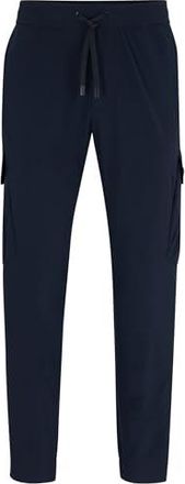 BOSS Hommes T Urbanex-CargoLight Pantalon fuselé en Popeline Stretch Facile à Repasser