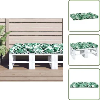 vidaXL The Living Store - vidaXL Palettenkissen Gr&uuml;n 120x80x12 cm Stoff