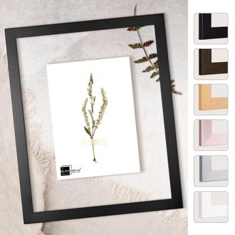 Bildershop-24 Doppelglas - Doppelverglasung Rahmen Doppelglasrahmen Bilderrahmen London Schwarz (matt) mit Acrylglas 21x29.7 cm DIN A4 wählbare Größen