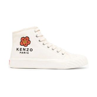 Kenzo Femme, Chaussures, Beige, Taille: 36 EU Kenzoschool High-Top Baskets
