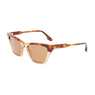 Victoria Beckham Femme, Accessoires, Brun, Taille: ONE Size Lunettes de soleil rectangulaires