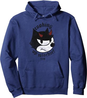 Felix The Cat Felix The Cat Devil Horns Cooking Up Mischief Pullover Hoodie