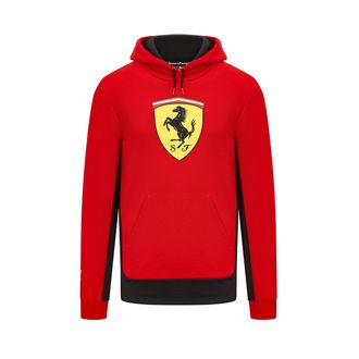 Puma Herren Scuderia Ferrari Big Shield Hoodie LRosso Corsa Red