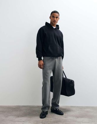 Abercrombie & Fitch Jogger mit geradem Bein in verwaschenem Grau