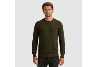 PME Legend Rundhalspullover mit Logo Stickerei